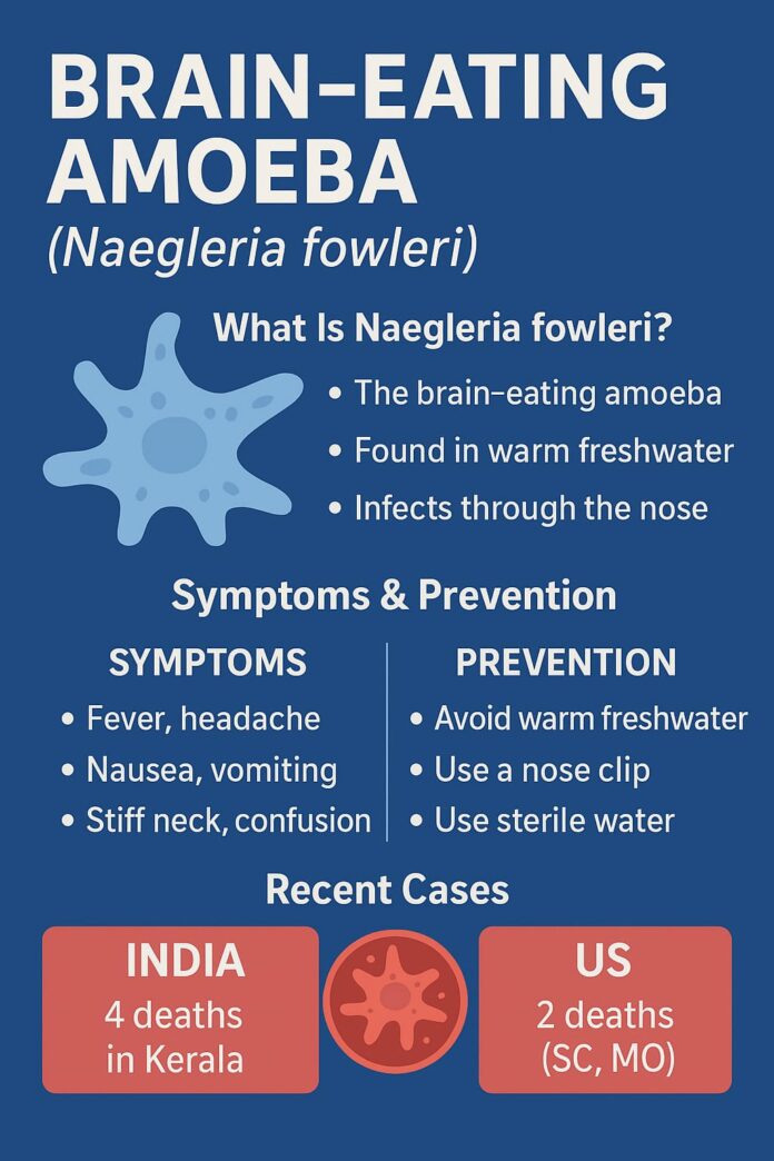Brain-Eating Amoeba 2025: Symptoms, Prevention & Cases